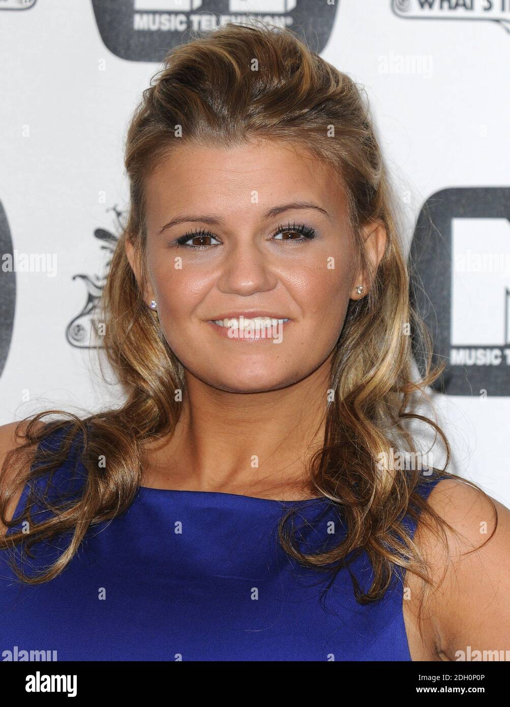 Kerry Katona poses during a photocall to launch her brand new MTV ...