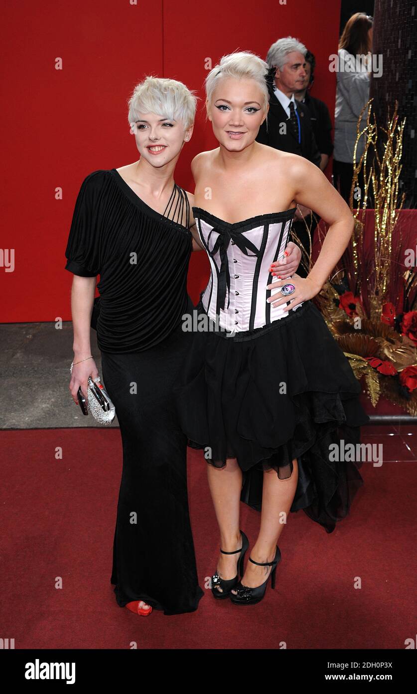 Lydia Kelly and Hollie-Jay Bowes (right) arriving for the 2009 British ...