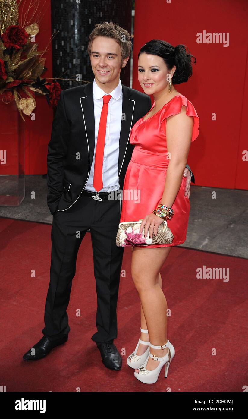 Jack P. Shepherd and Lauren Shippey arriving for the 2009 British Soap ...