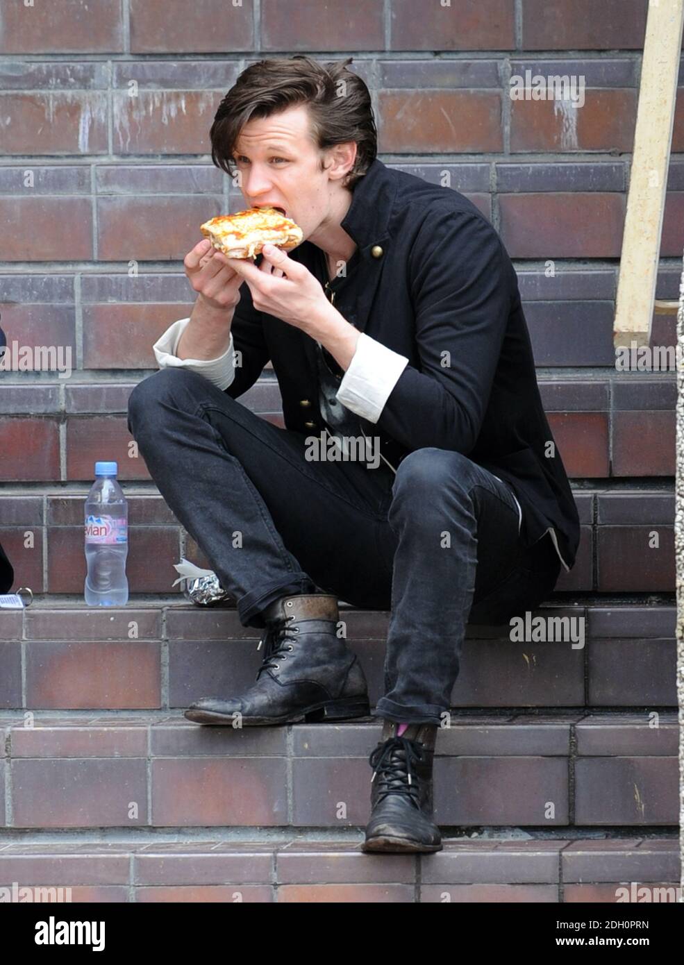 Matt Smith grabs lunch outside the Palais des Festivals during the 62nd ...