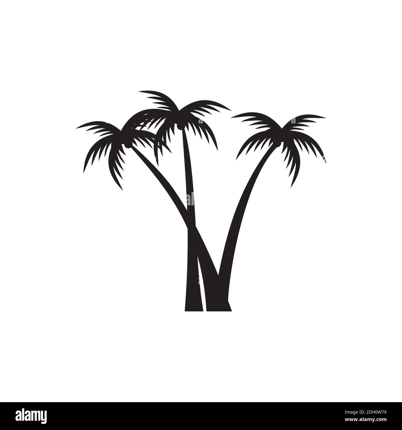 Coconut trees design illustration Stock Vector Image & Art - Alamy