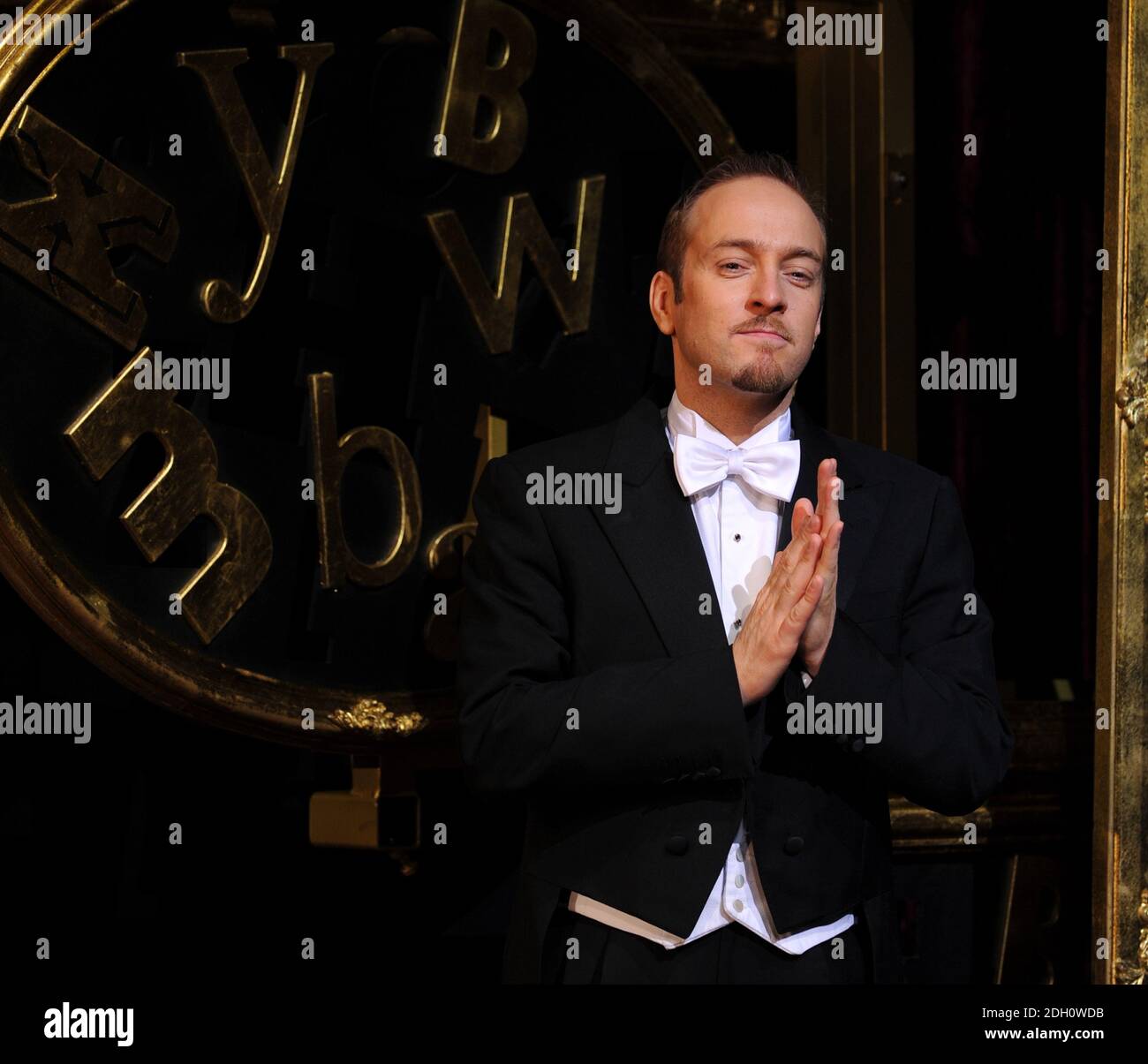 Derren Brown on stage for the 'Enigma' stage show at the Adelphi ...