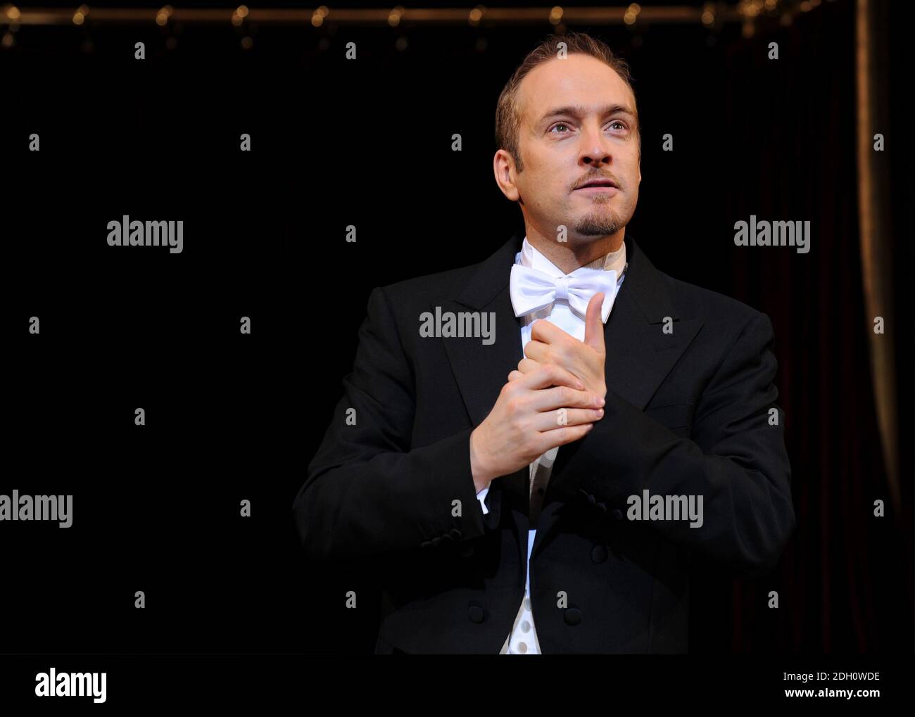 Derren Brown on stage for the 'Enigma' stage show at the Adelphi ...