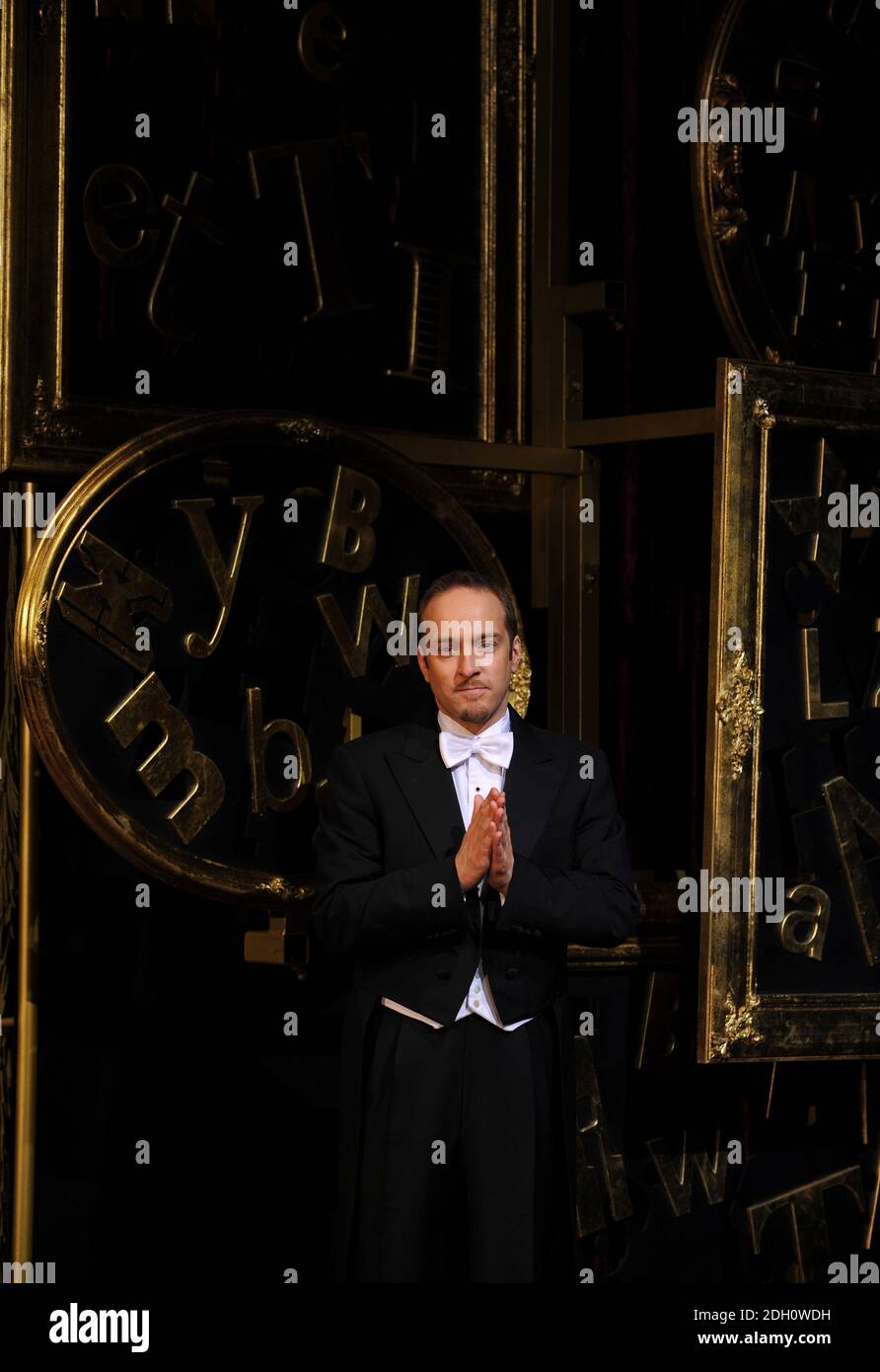 Derren Brown on stage for the 'Enigma' stage show at the Adelphi ...