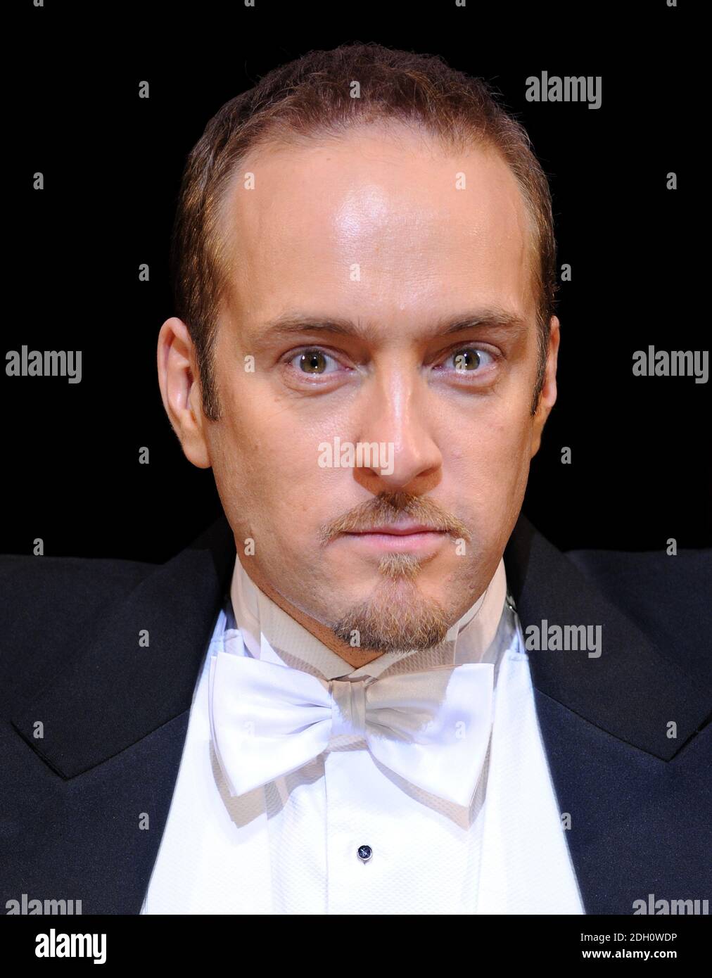 Derren Brown on stage for the 'Enigma' stage show at the Adelphi ...