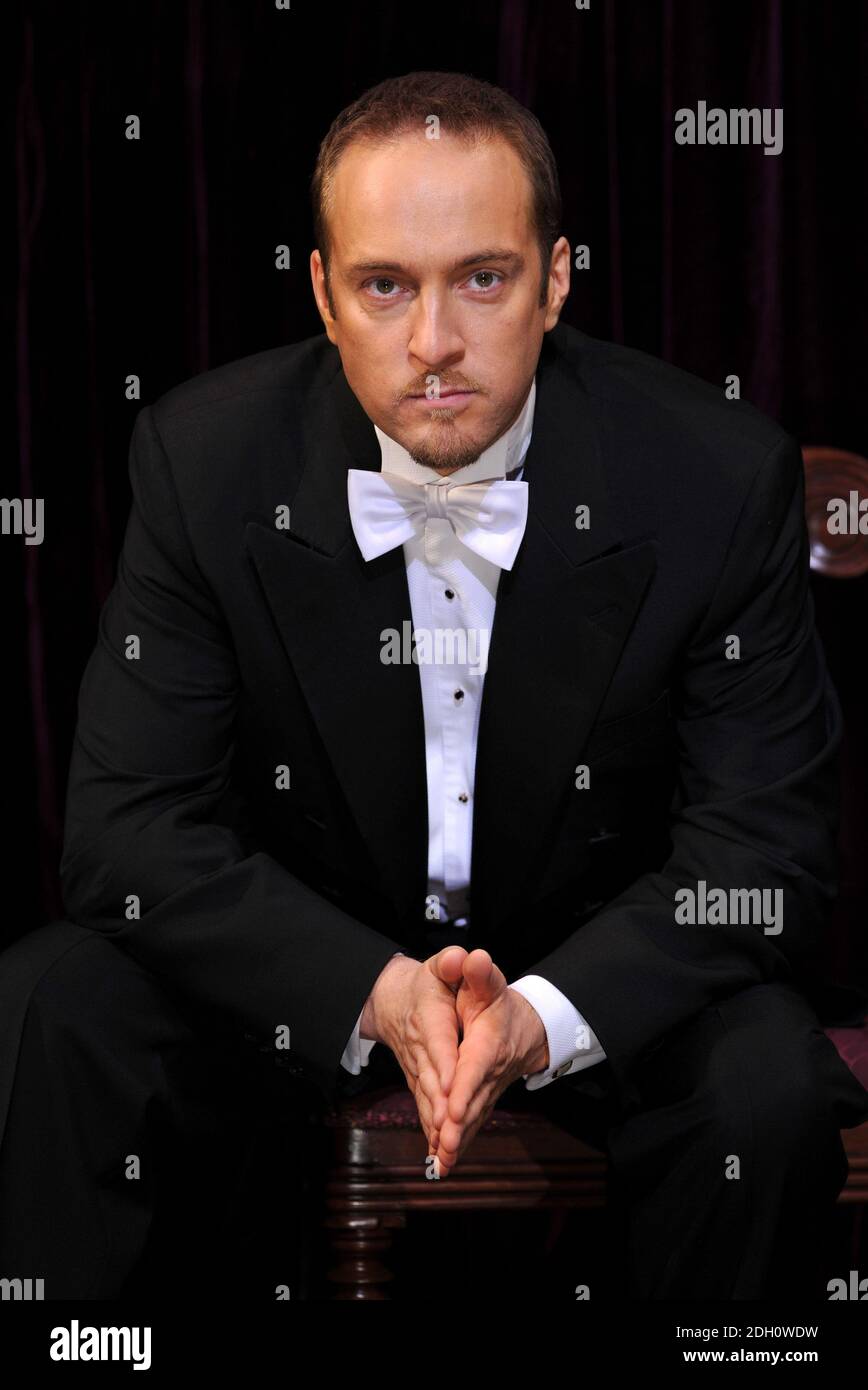 Derren Brown on stage for the 'Enigma' stage show at the Adelphi ...