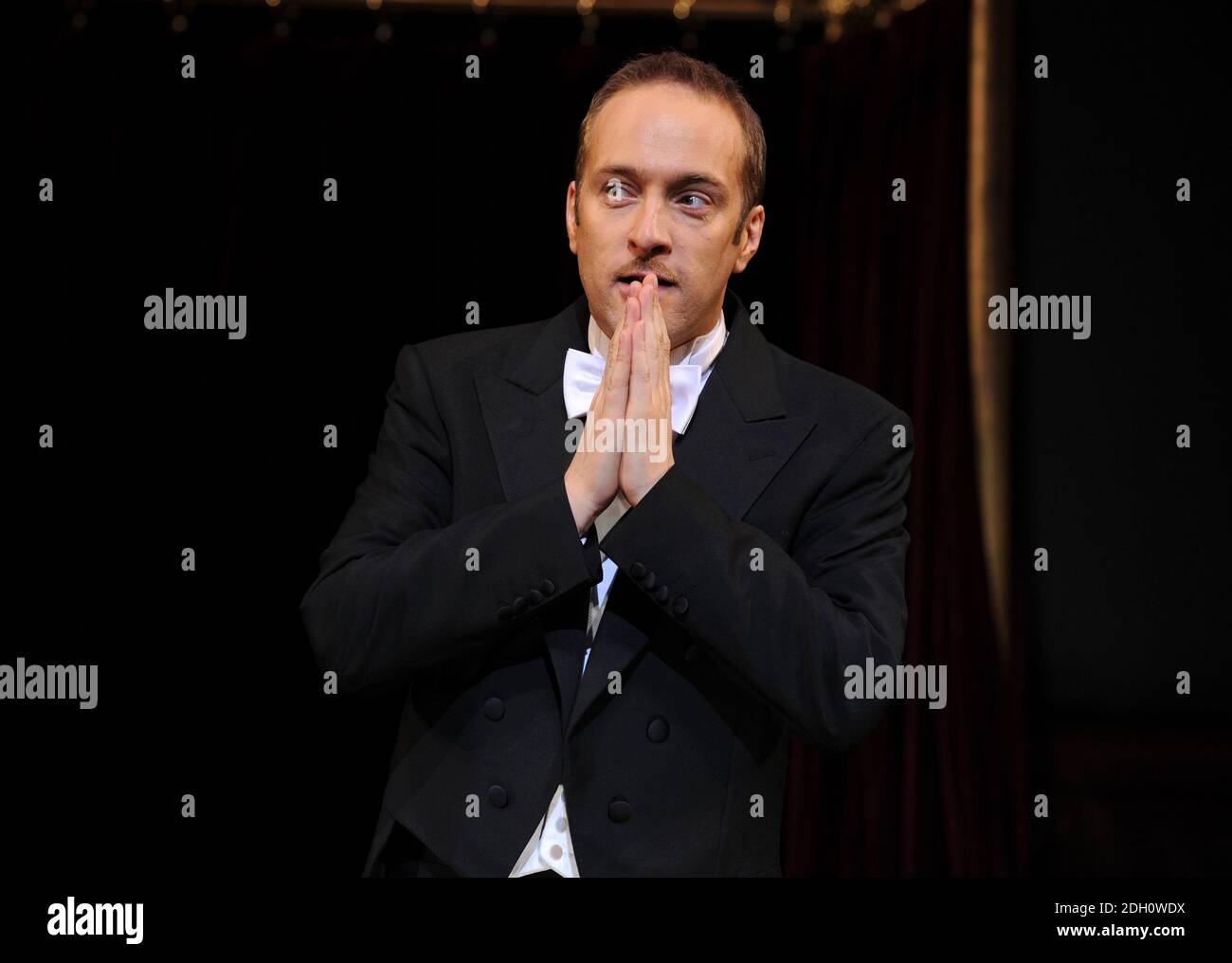 Derren Brown on stage for the 'Enigma' stage show at the Adelphi ...