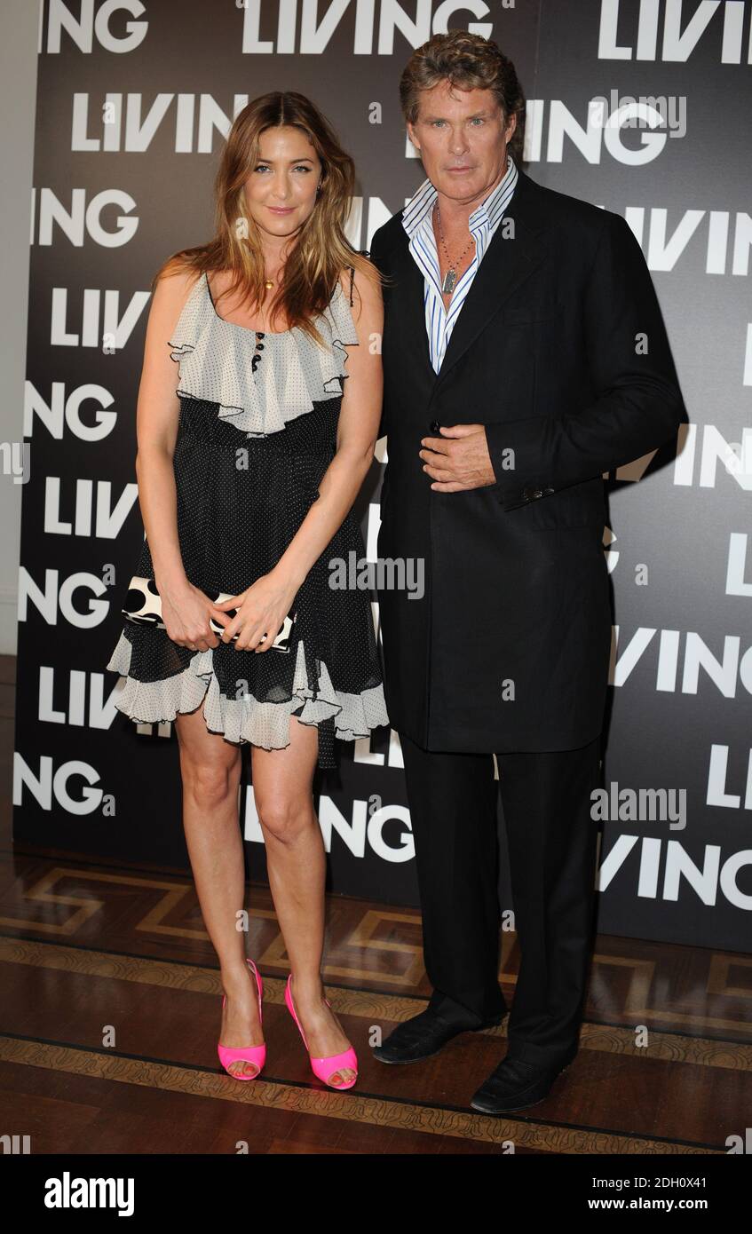 Lisa Snowdon and David Hasselhoff attending the Living TV Summer 2009 ...