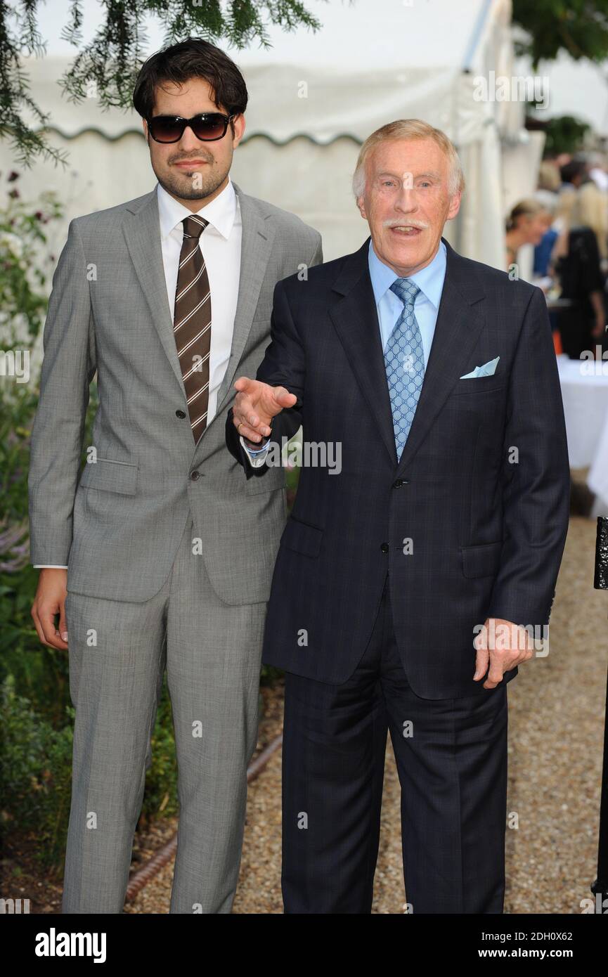 Bruce Forsyth (R) and his son Jonathan Forsyth arriving at the Sir ...