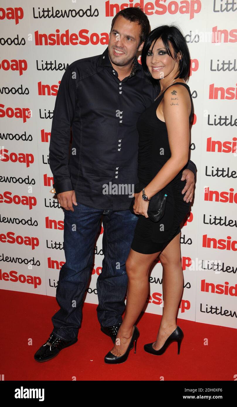 Kym Marsh and Jamie Lomas arriving at the Inside Soap Awards 2009 ...