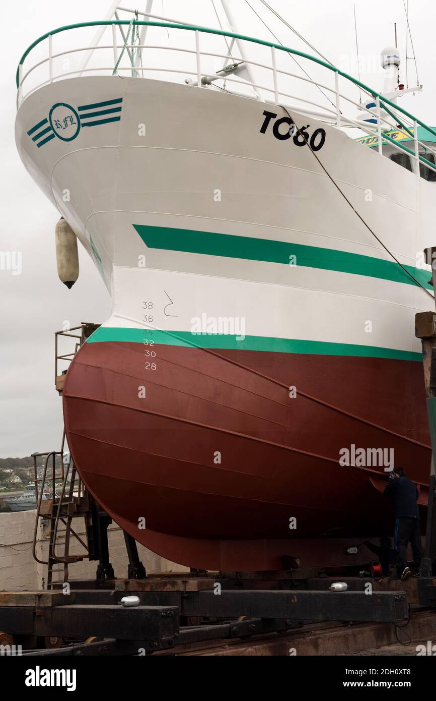 Fishing Boat Under Repair High Resolution Stock Photography and Images ...