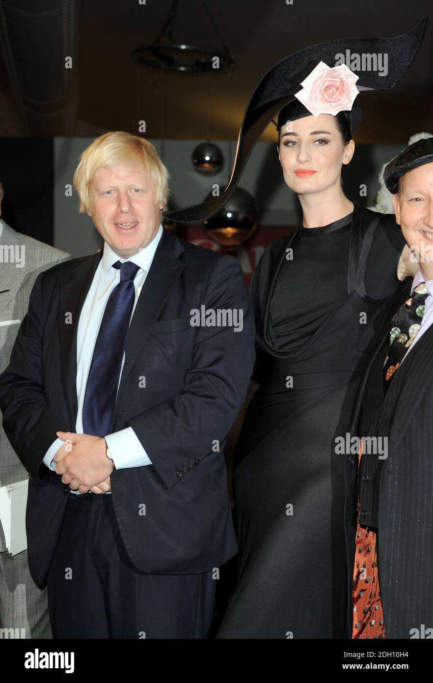 Boris Johnson and Erin O'Connor attending the Caroline Charles part of ...