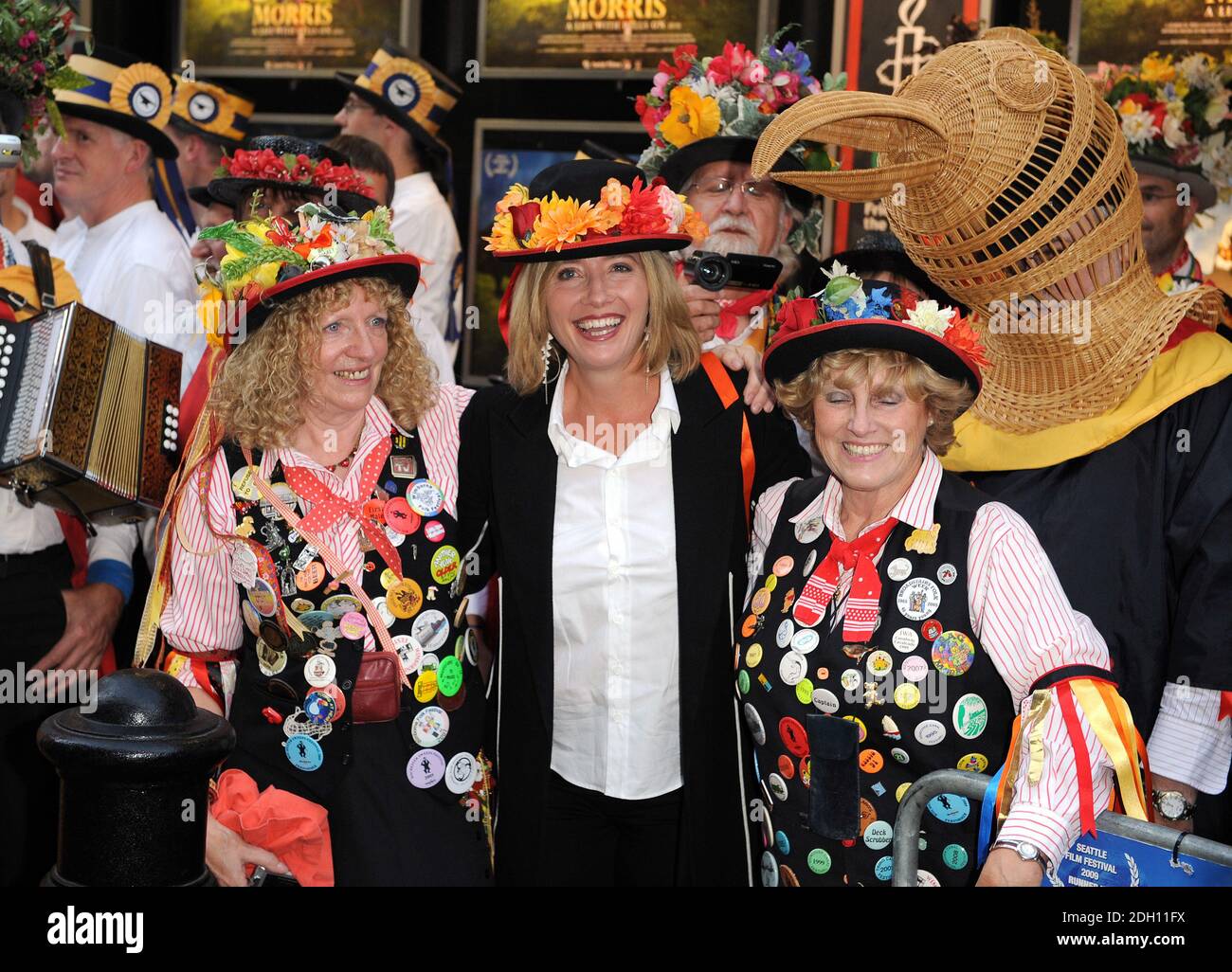 Emma Thompson arriving at the premiere of 'Morris, A Life With Bells On ...