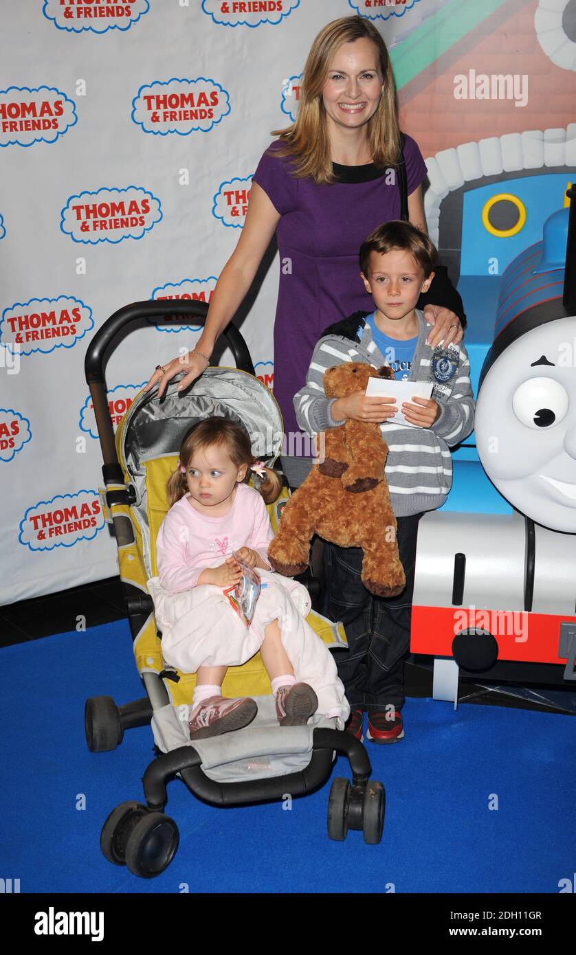 Actress Debra Stephenson and her children Zoe Louise and Max at the ...