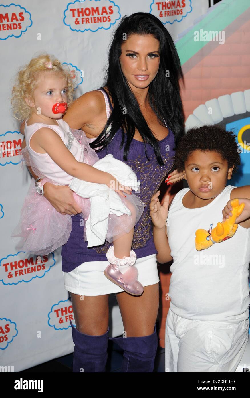 Katie Price and children Princess and Harvey at the Thomas and Friends ...