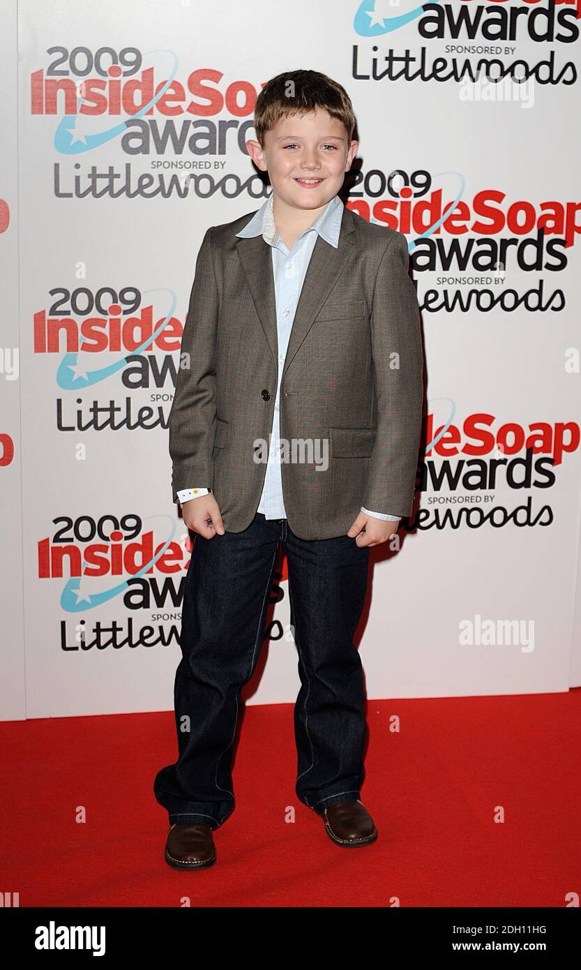 Ellis Hollins arriving for the 2009 Inside Soap Awards at Sketch ...