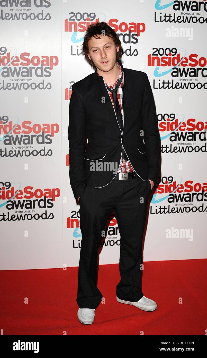 Jonathan Dixon arriving for the 2009 Inside Soap Awards at Sketch ...