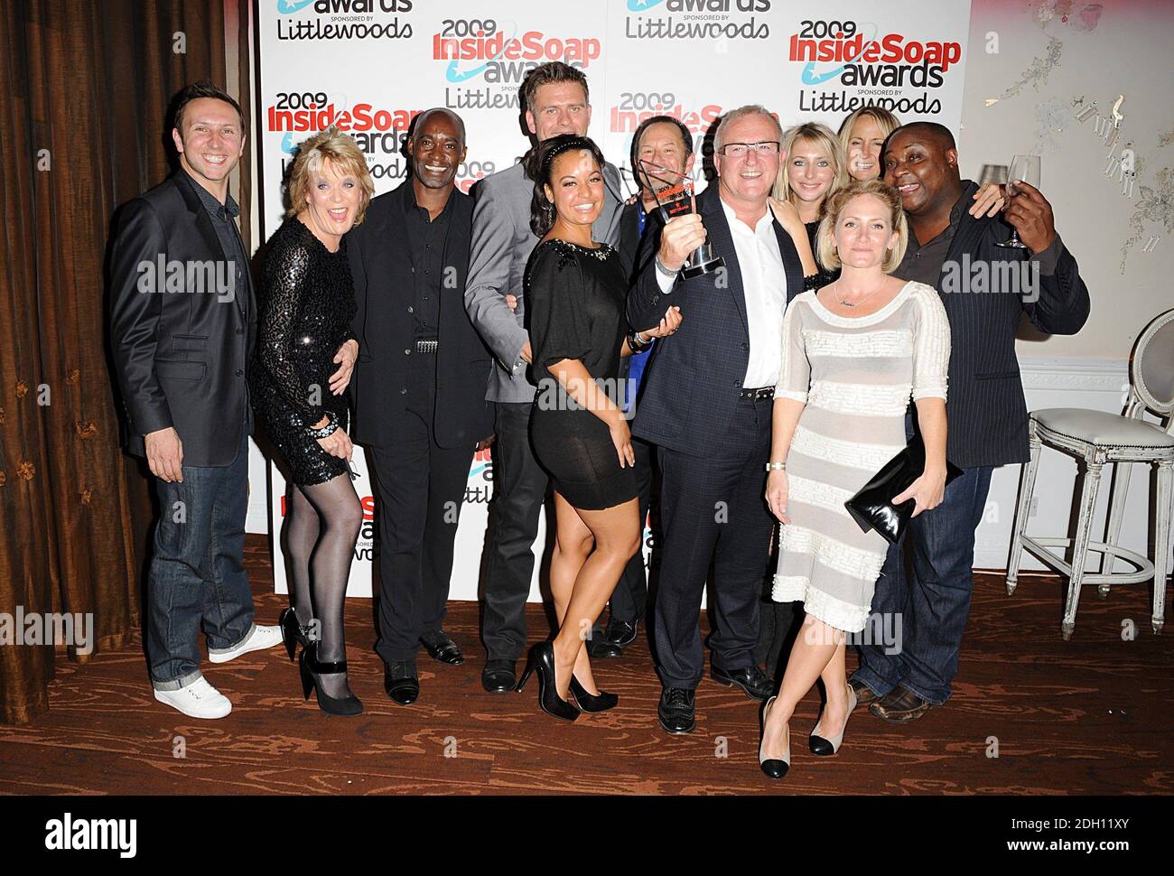 Members of the cast of The Bill with the Best Drama award at the 2009 ...