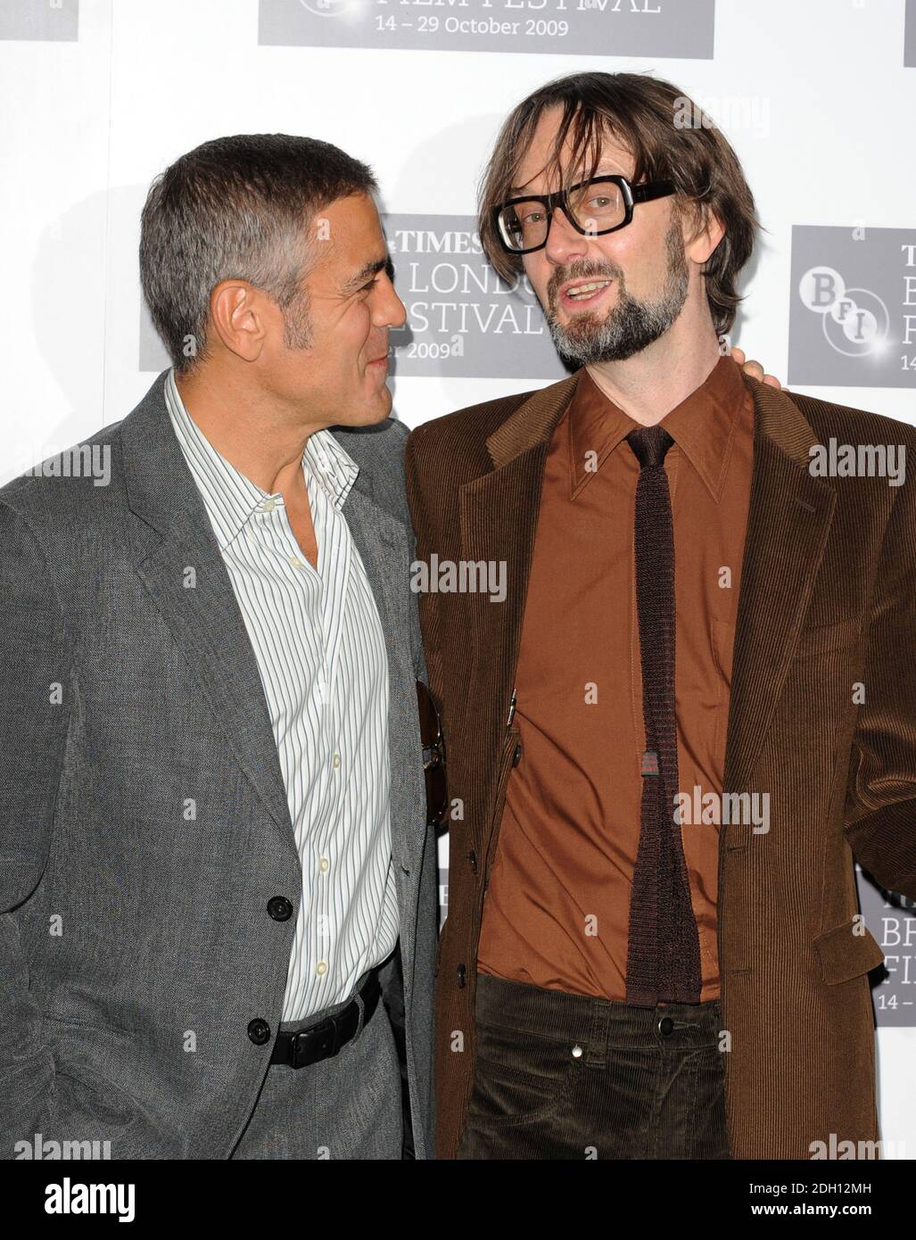 George Clooney and Jarvis Cocker at the 'Fantastic Mr Fox' photocall as ...