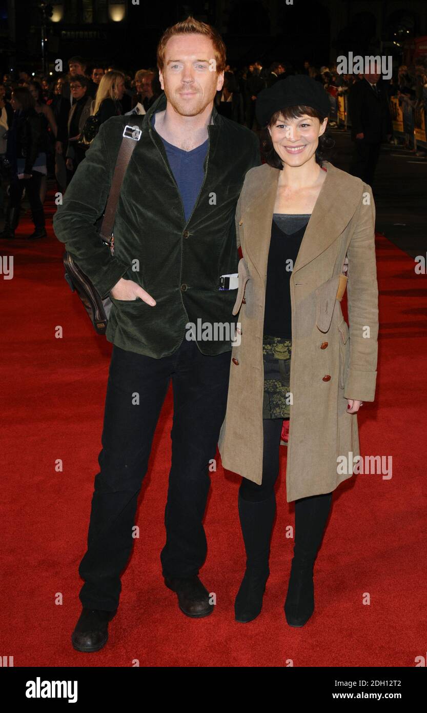 Damian Lewis and his wife arriving at The Men Who Stare At Goats ...