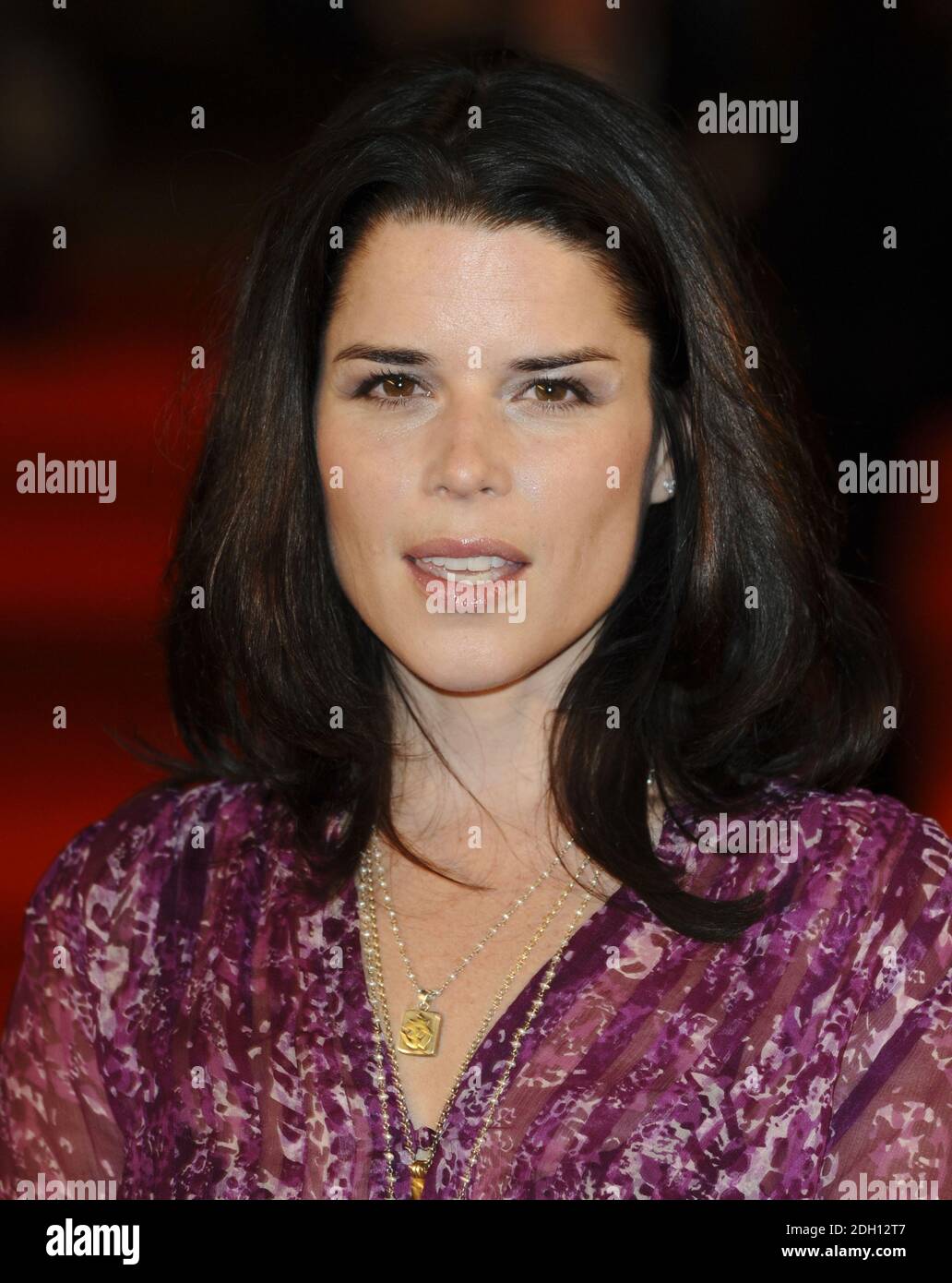 Neve Campbell arriving at The Men Who Stare At Goats premiere, part of ...