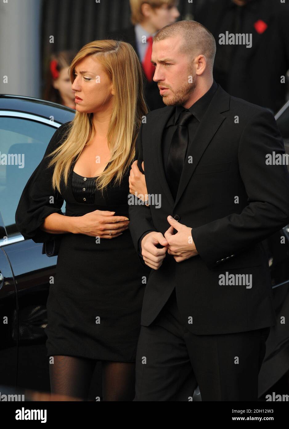 Andrew Cowles arrives at St Laurence O'Toole's Church for the funeral ...