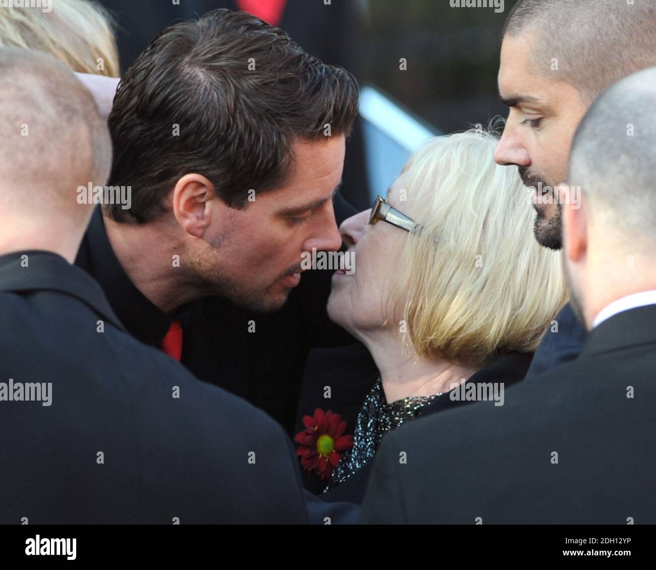 Stephen's mother, Margaret Gately seen hugging Keith Duffy during the ...