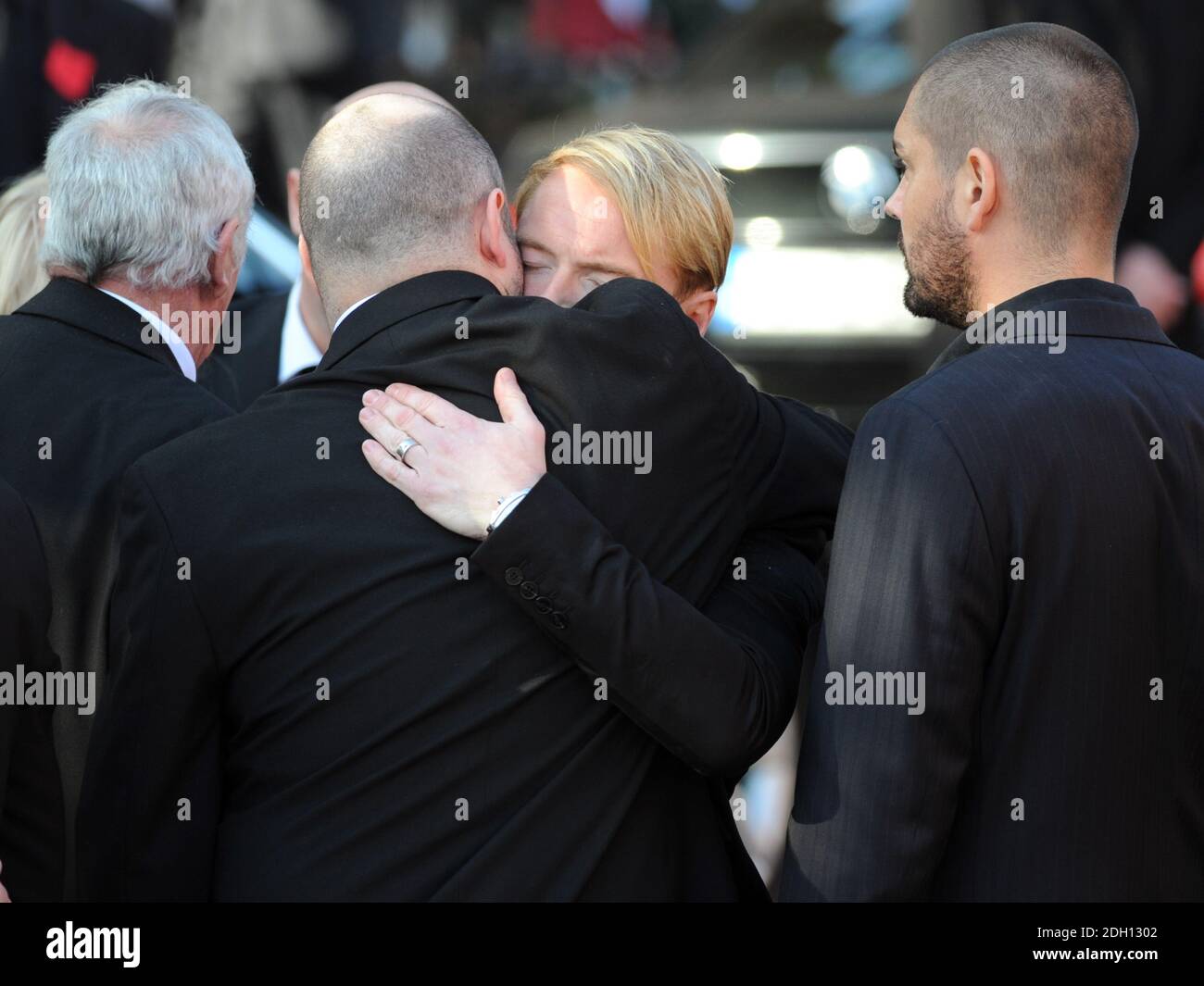 Stephen's brother, (L) seen with Ronan Keating and Shane Lynch during ...