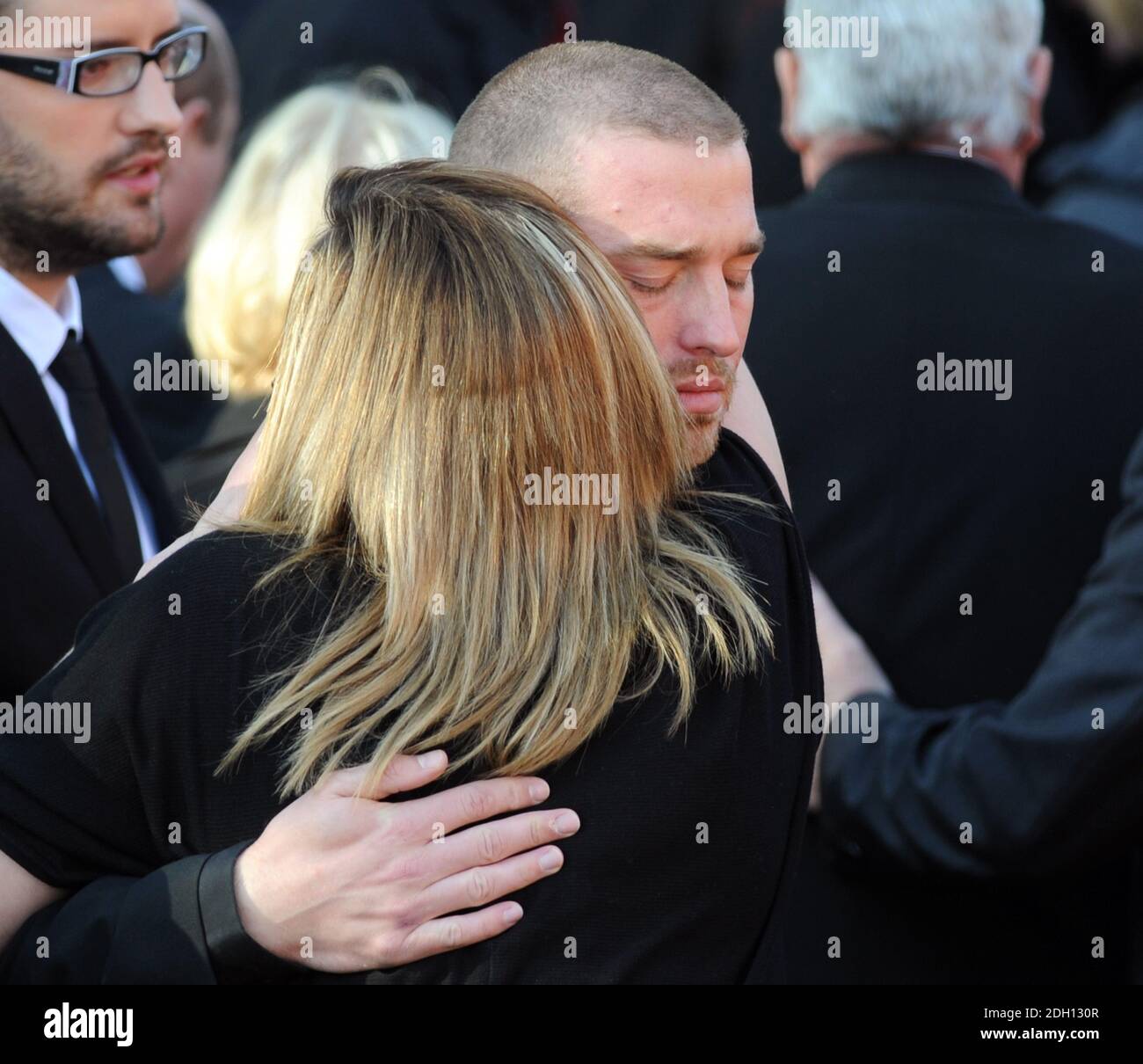 Stephen Gately's partner Andrew Cowles pictured after attending a ...