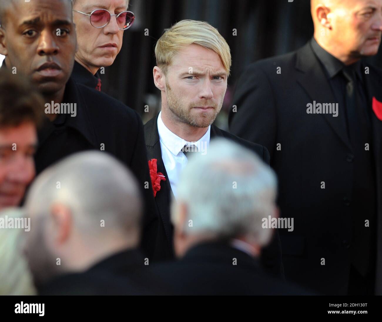 Ronan Keating during the funeral of Stephen Gately at St Laurence O ...