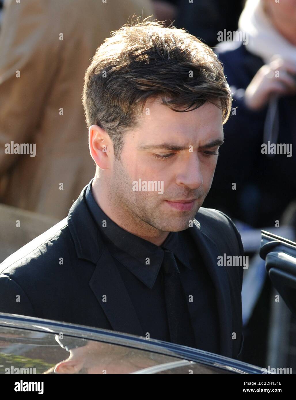 Mark Feehily pictured after attending a service at St Laurence O'Toole ...