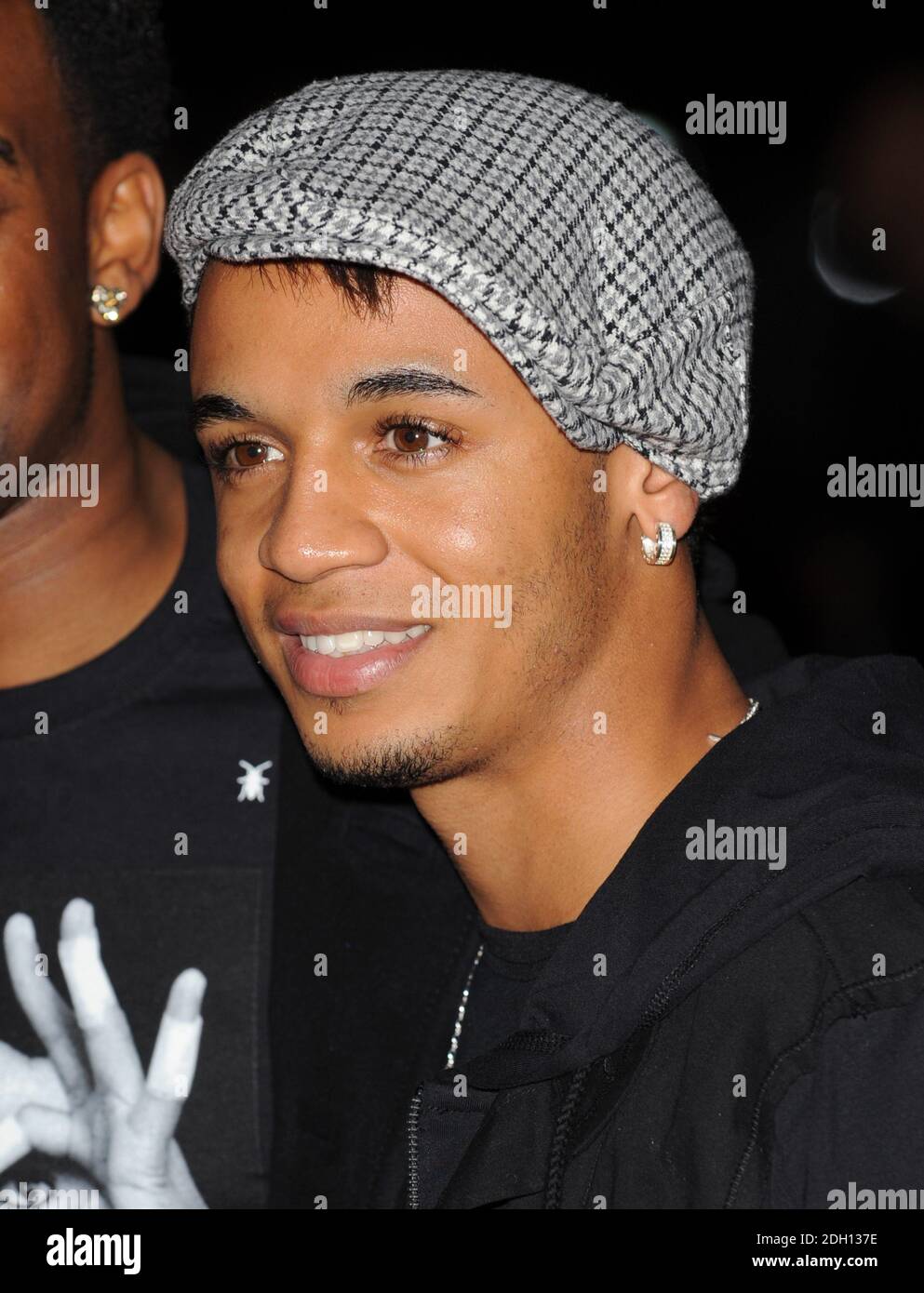 Aston Merrygold from JLS arriving at the global premiere event of ...