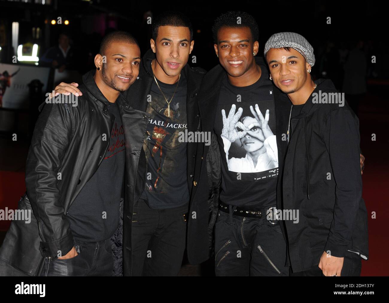 JLS arriving at the global premiere event of Michael Jacksons This Is ...