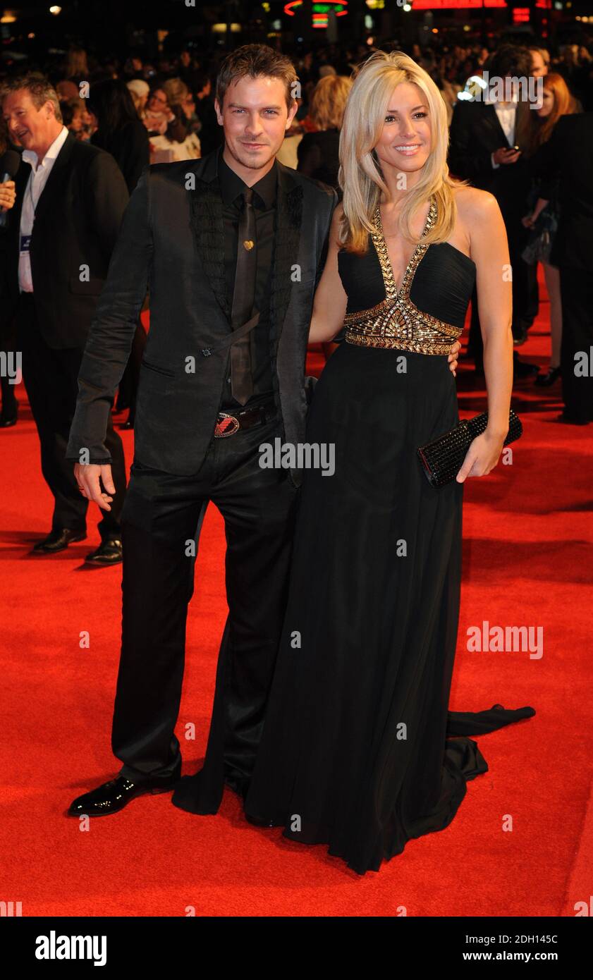 Karen McKay and Ashley Taylor Dawson arriving at the UK Premiere of Me ...