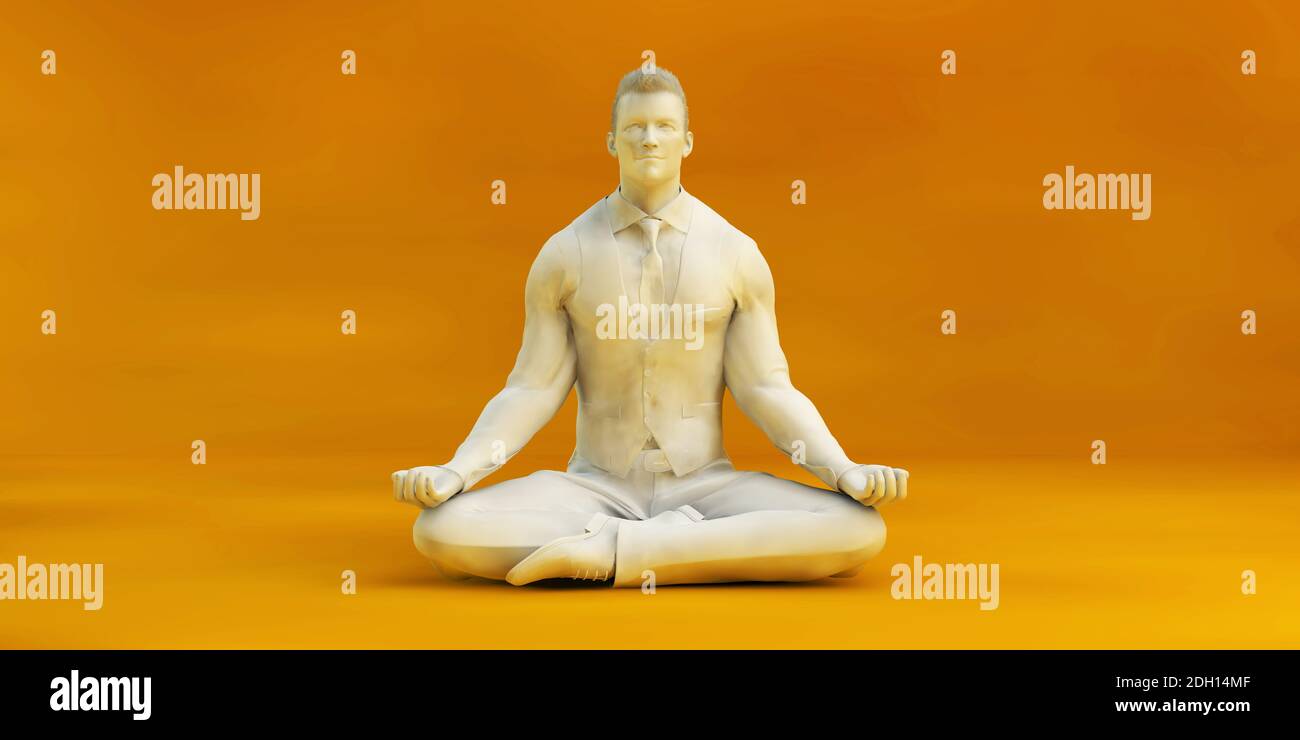 Business Man Zen Stock Photo - Alamy