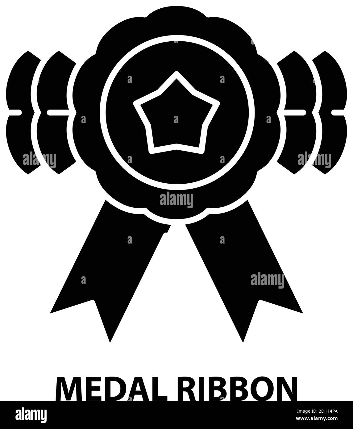 Gold award ribbon Black and White Stock Photos & Images - Alamy