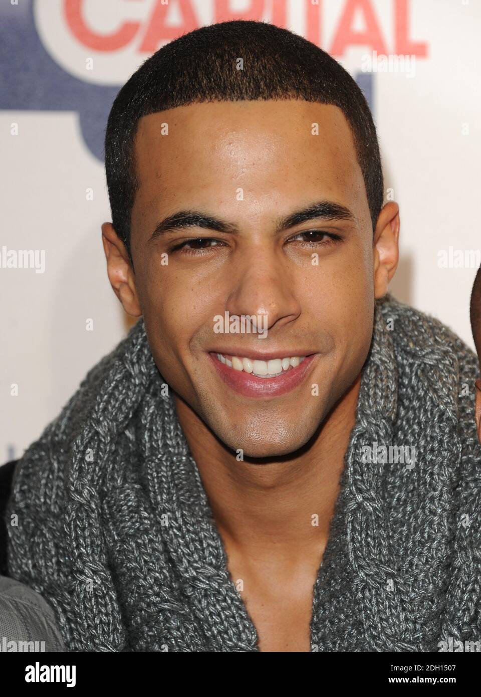 **EDITORIAL USE ONLY** Marvin Humes of JLS in the press room of Capital ...