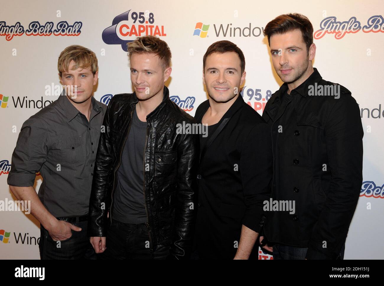 **EDITORIAL USE ONLY** Westlife in the press room of Capital FM's ...