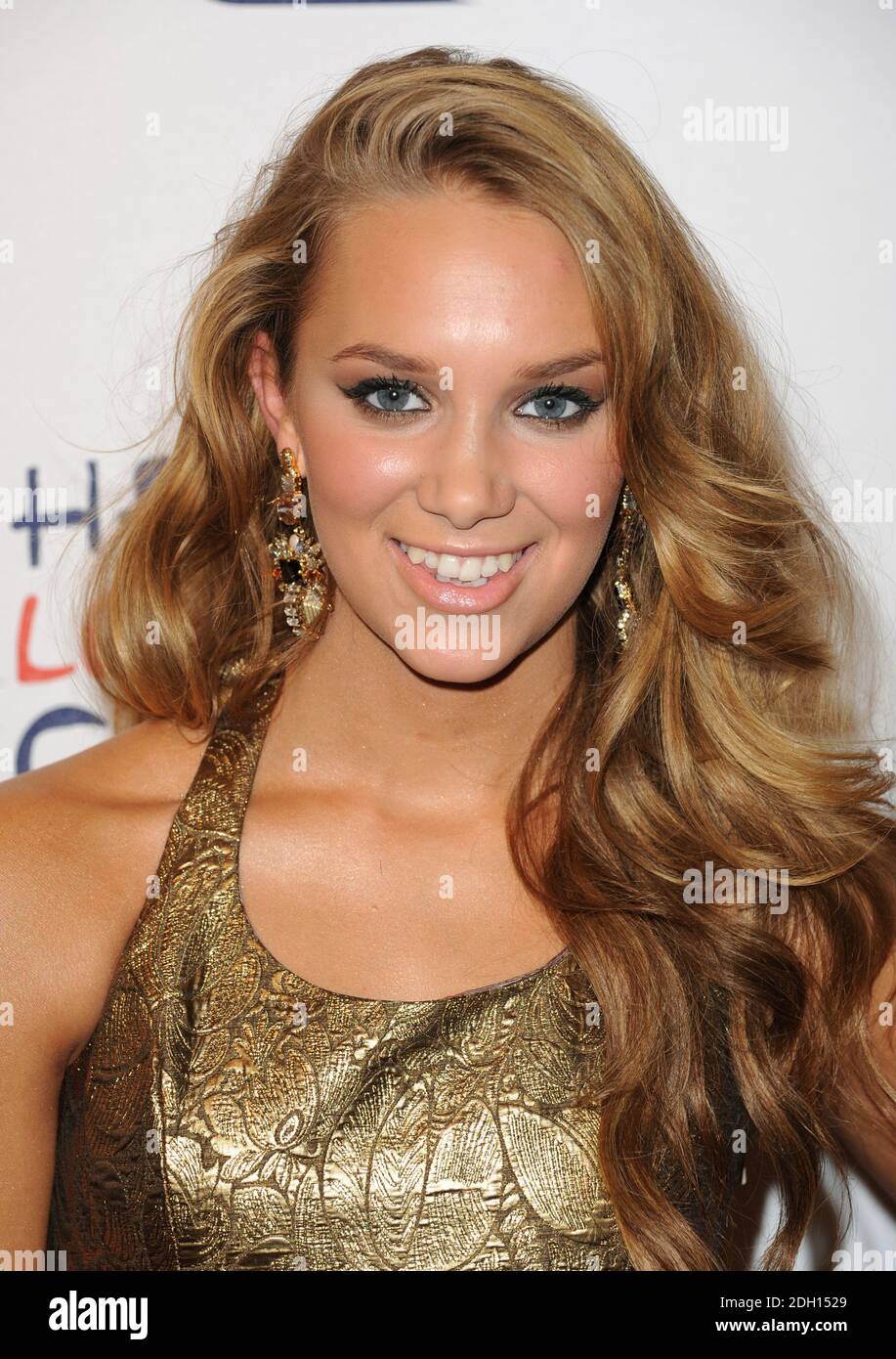 **EDITORIAL USE ONLY** Agnes in the press room of Capital FM's Jingle ...