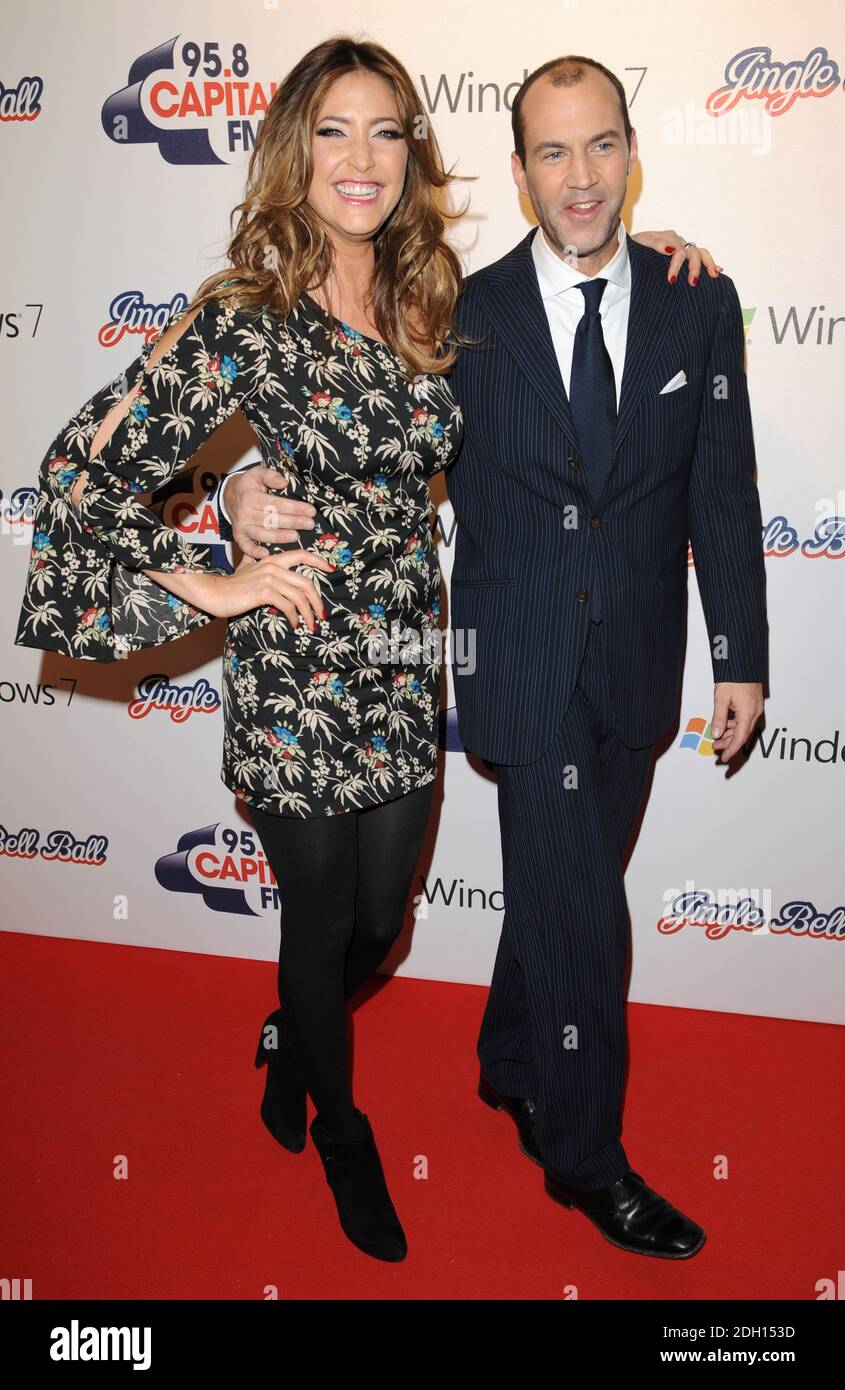**EDITORIAL USE ONLY** Lisa Snowdon and Johnny Vaughan in the press ...
