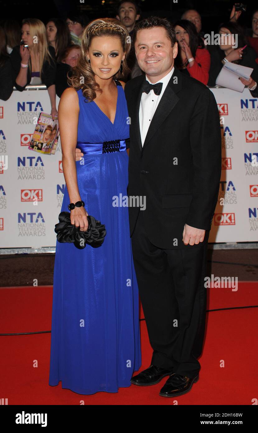 Ola Jordan and Chris Hollins arrive at the National Television Awards ...