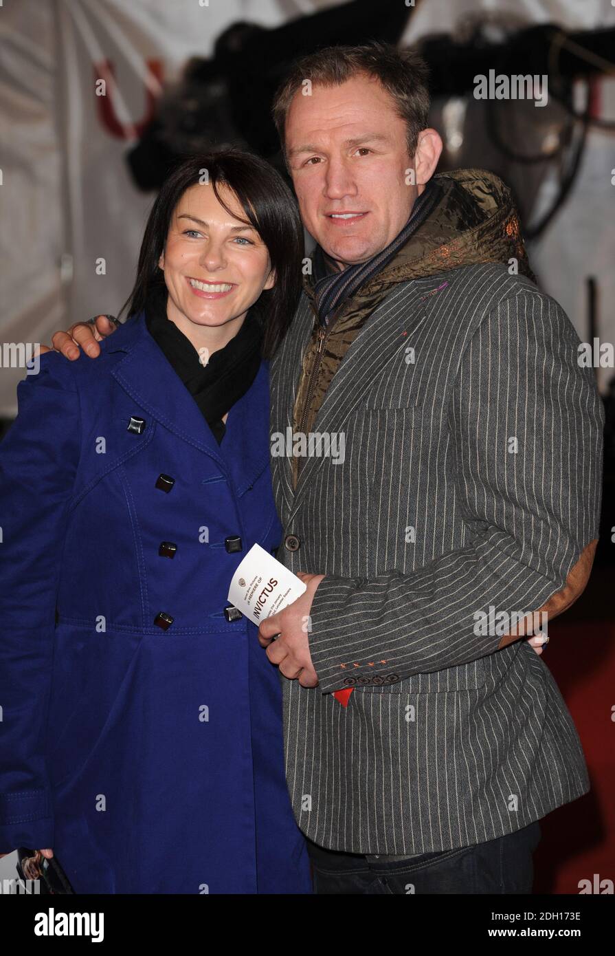 Ex-England rugby international Neil Back and guest arriving at the UK ...