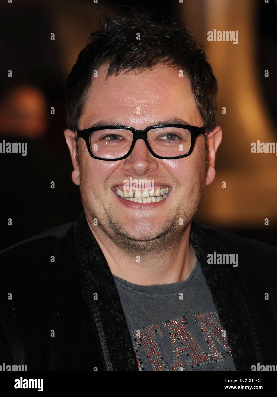 Alan Carr arriving at The Brit Awards 2010 at Earls Court, London Stock ...