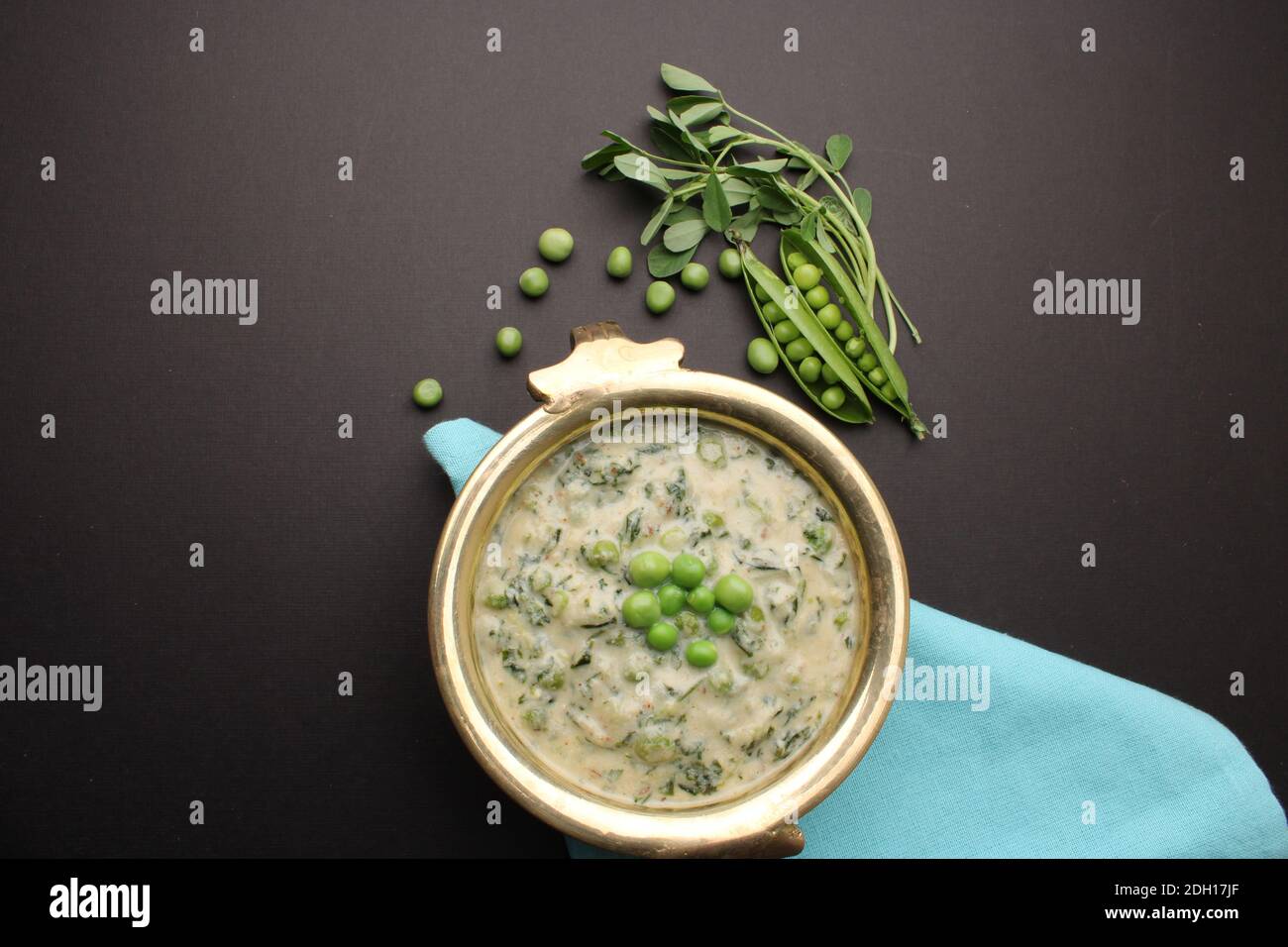 Methi Malai Mutter, Indian food, India Stock Photo - Alamy