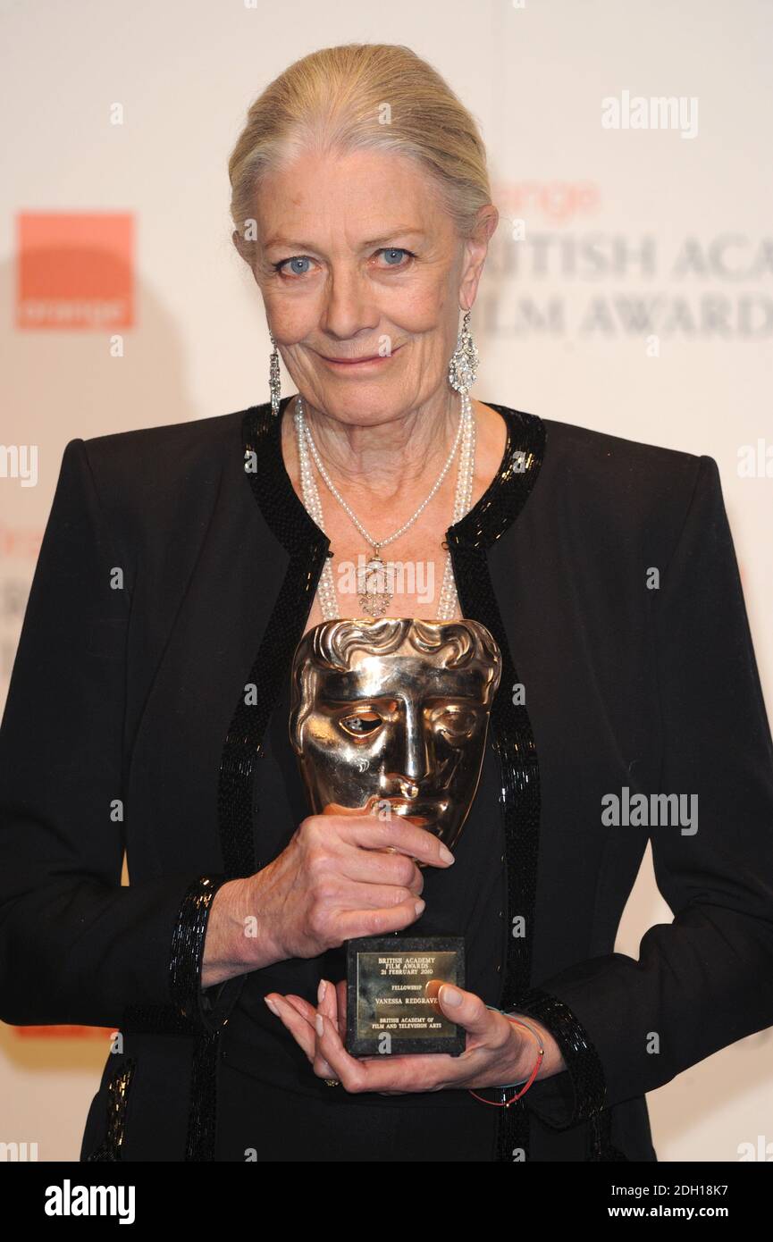 Vanessa Redgrave backstage at the Orange British Academy Film Awards ...