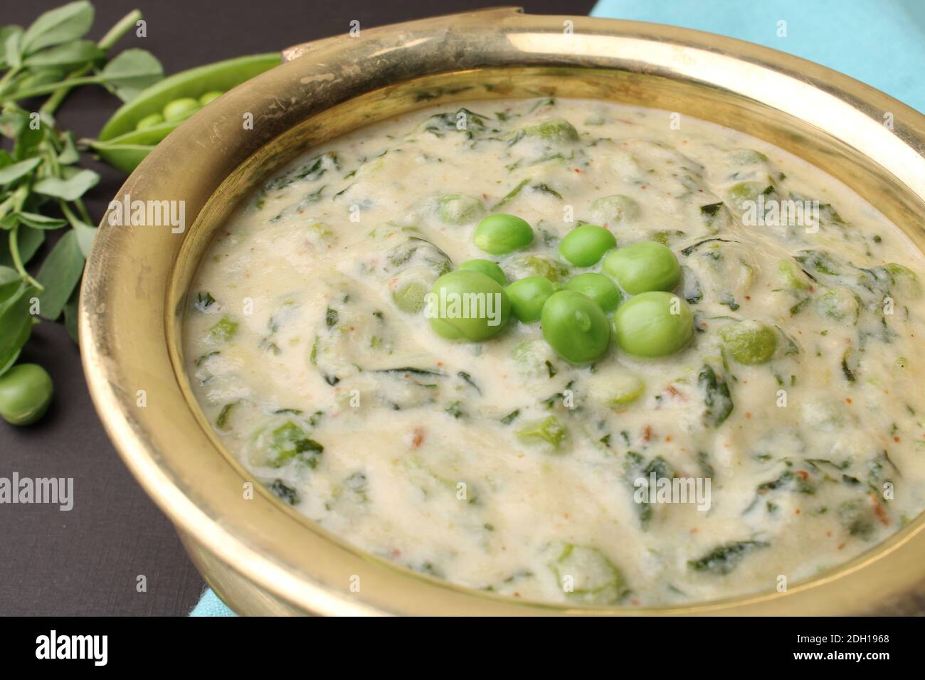 Methi Malai Mutter, Indian food, India Stock Photo - Alamy