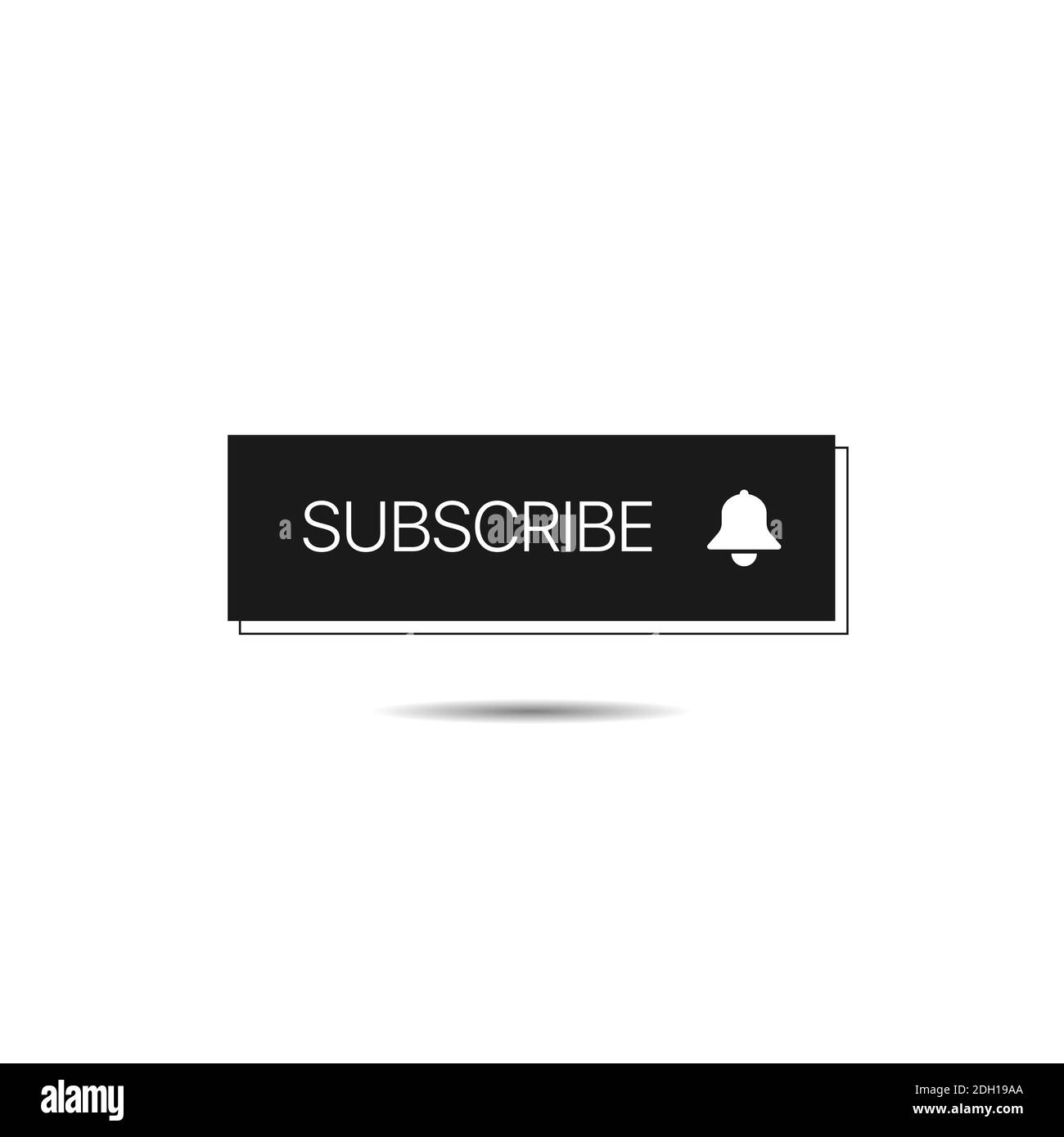 Subscribe button template Stock Vector Image & Art - Alamy