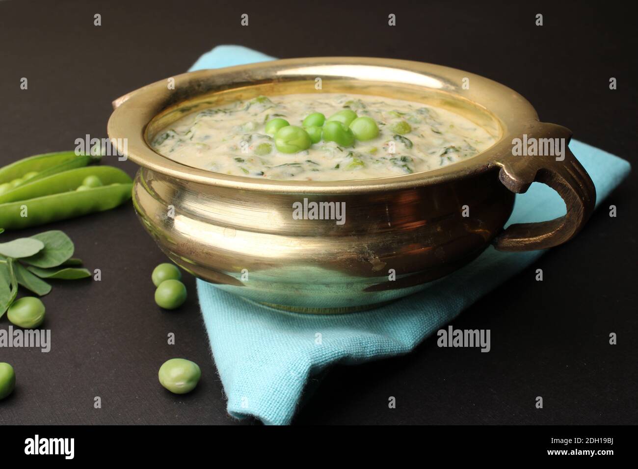 Methi Malai Mutter, Indian food, India Stock Photo - Alamy