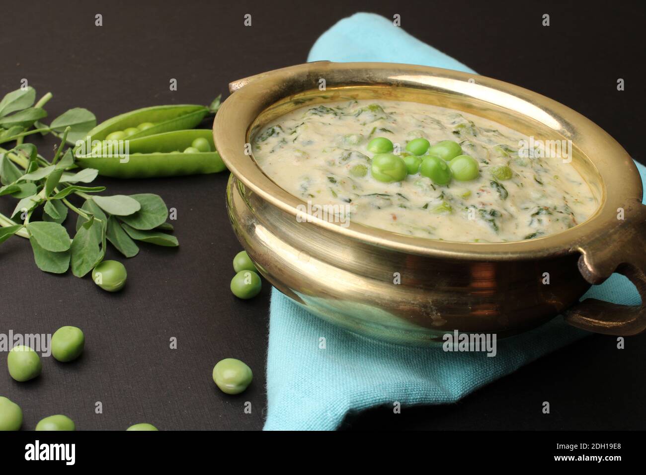 Methi Malai Mutter, Indian food, India Stock Photo - Alamy