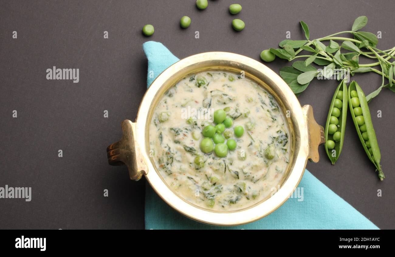 Methi Malai Mutter, Indian food, India Stock Photo - Alamy